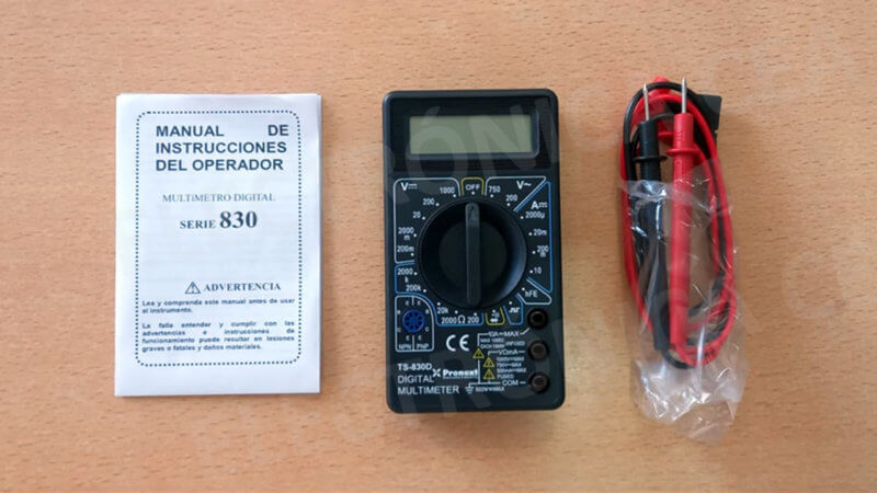 ¿Cómo se usa el tester digital 830? Lo básico